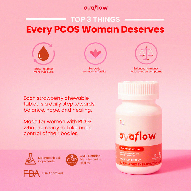 Ovaflow: Chewable Tablet for Women with Hormonal Imbalance, PCOS or TT ...